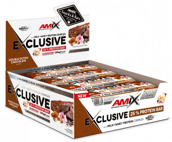 AMIX Exclusive® Protein Bar 12x85g čokolada