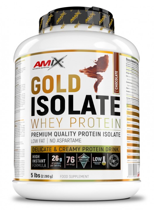 AMIX Gold Whey Protein Isolate 2,28kg čokolada