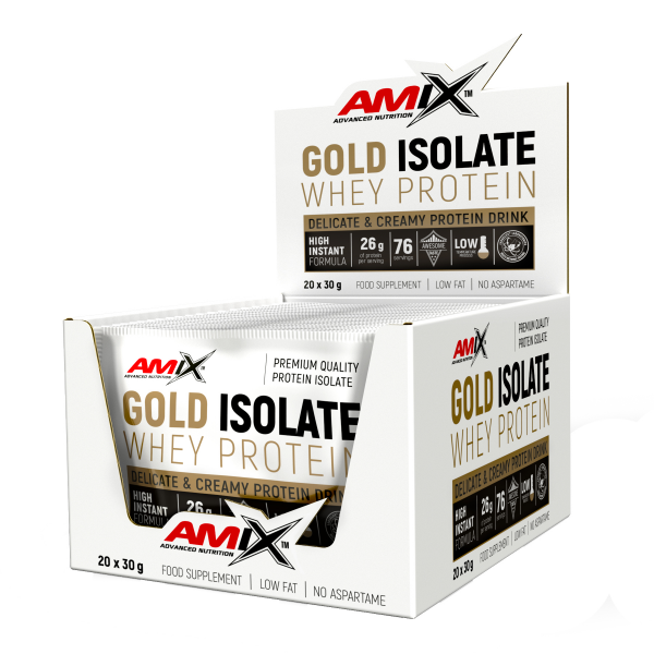 AMIX Gold Whey Protein Isolate 20x30g čokolada