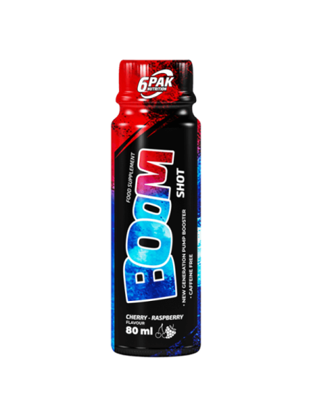 6PAK BOOM SHOT 80ml trešnja-malina