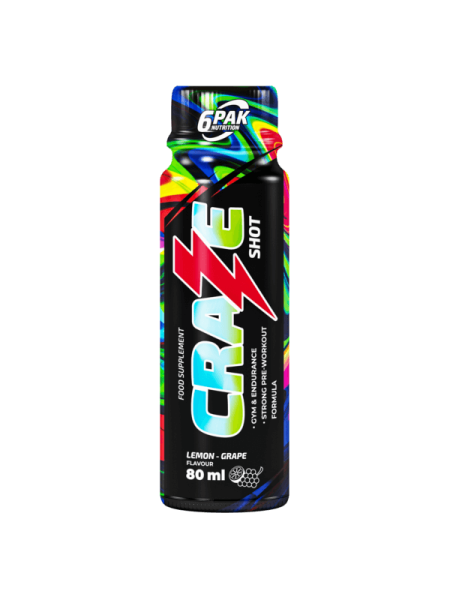 6PAK CRAZE SHOT 80ml narandža