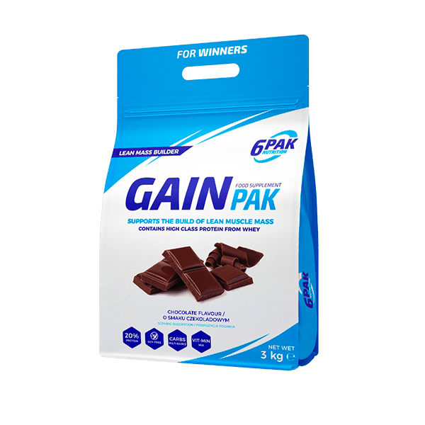 6PAK Gain Pak 3kg čokolada