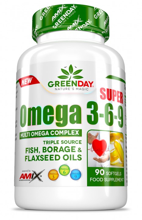 GreenDay® Super Omega 3-6-9 90softgel kapsula