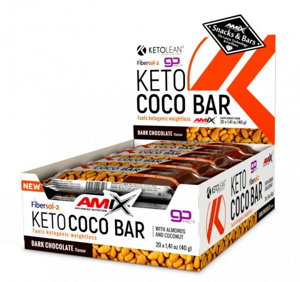 KetoLean® Keto Coco Bar 20x40g