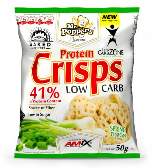 Mr. Popper´s® Protein Crisps 50g spring onion