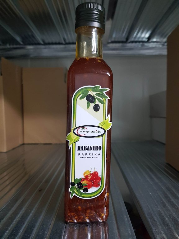 Sušena habanero paprika (cena po flašici)