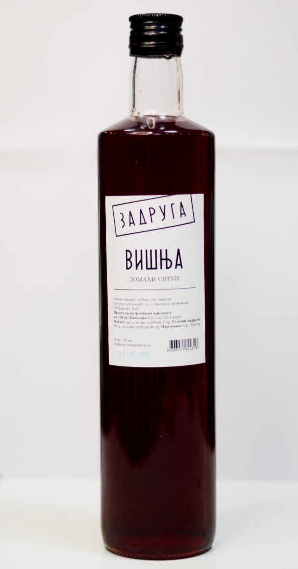 Domaći sirup od višnje 750ml