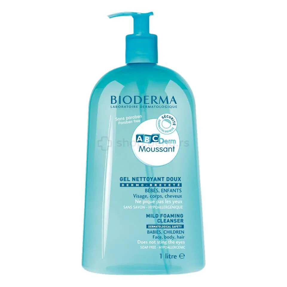 BIODERMA ABCDERM GEL ZA KUPANJE 1000ML PROMO PACK -35%