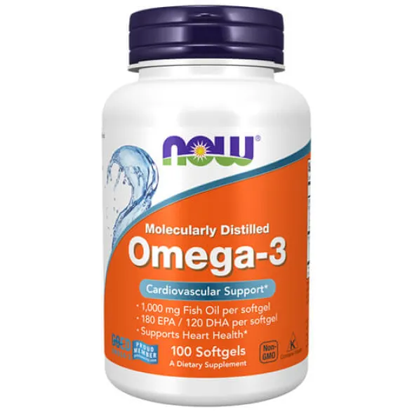 NOW OMEGA 3 CPS.100X1000MG