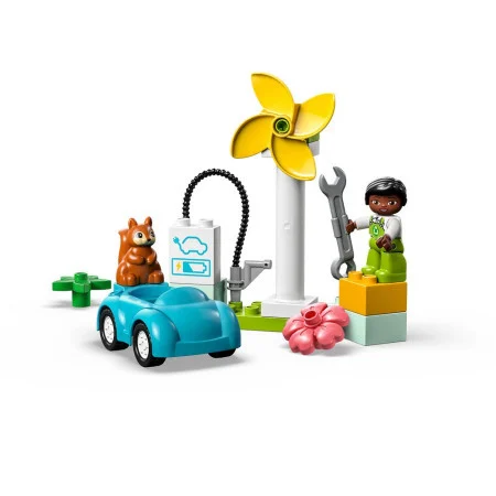 Lego duplo town wind turbine and electric car ( LE10985 )