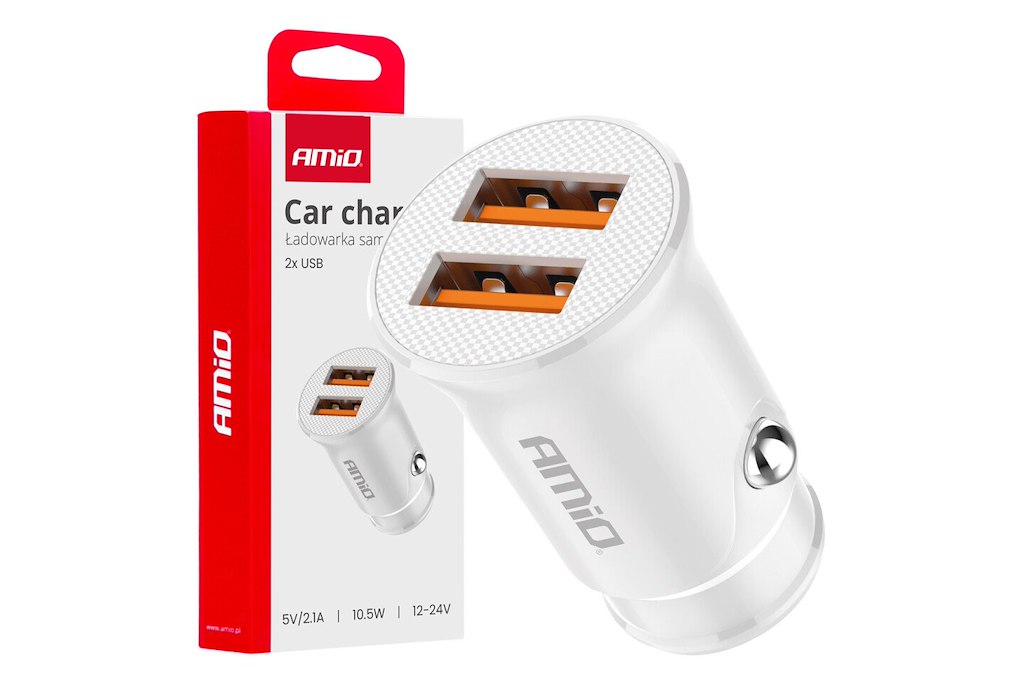 Auto punjač 2k USB-A 2.1A AMIO-03872 Jedinstvena ponuda