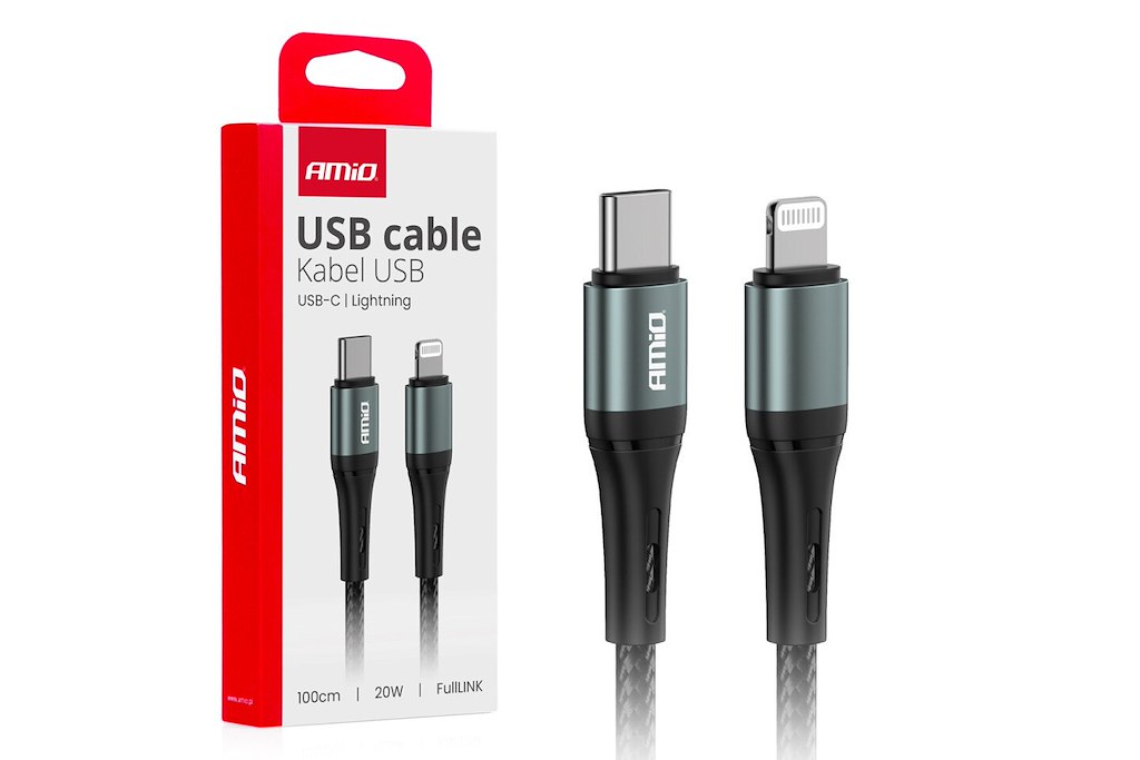 USB-C kabl za punjenje - IPHONE LIGHTNING 20V 100cm AMIO-03916 Jedinstvena ponuda