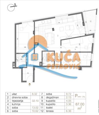 Novogradnja, Čalije, Povraćaj pdv-a, 87 m2