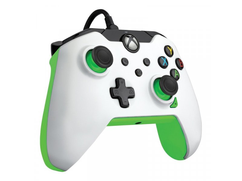 PDP XBOX/PC Wired Controller White Neon Green