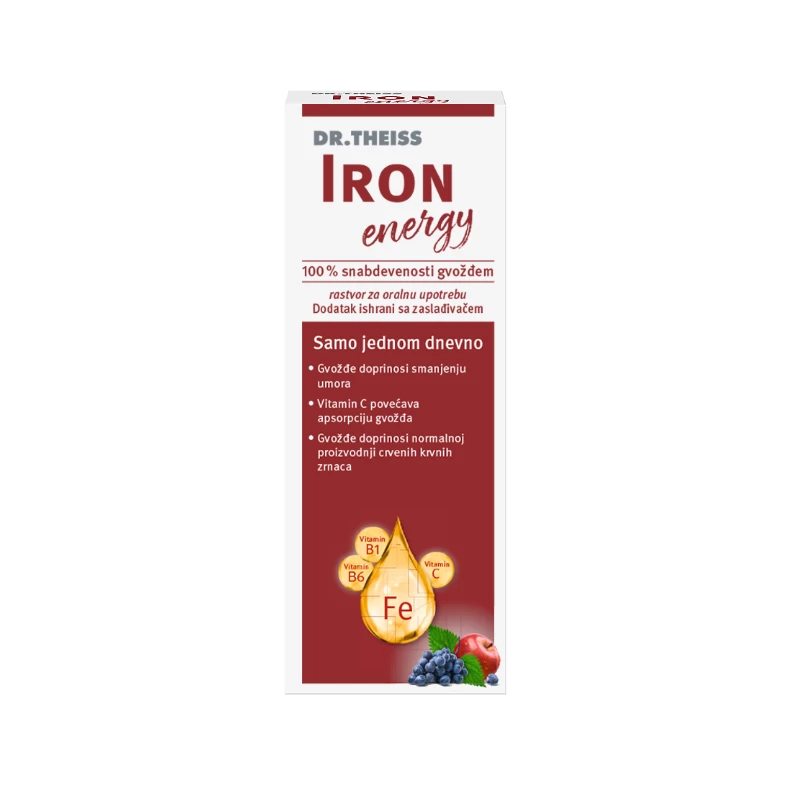 Dr Theiss Iron energy sirup sa gvožđem 250ml DR.Theiss