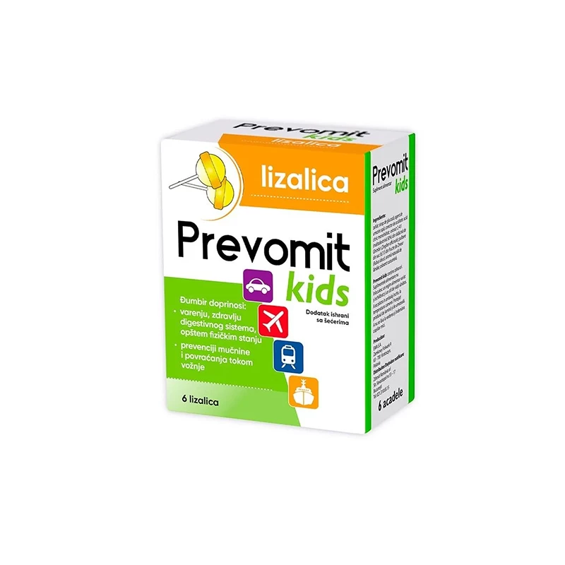 Prevomit Kids lizalice protiv mučnine 6 lizalica DR.Theiss