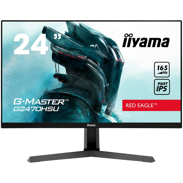 IIYAMA 24'' ETE Fast IPS Gaming, G-Master Red Eagle, FreeSync Premium, 1920x1080@165Hz, 250cdm˛, 1100:1, HDMI, DisplayPort, 0,8ms (MPRT), Sp