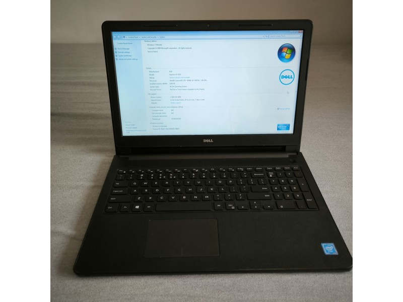 Dell 15.6/Intel x2/8gb ddr3/240gb SSD/4h bat./punjač