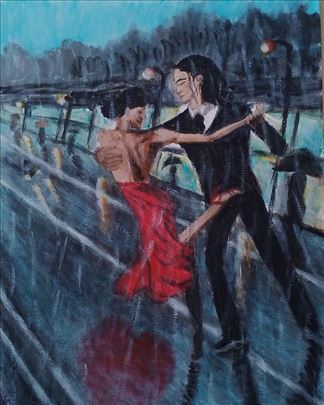 Rain and Tango, akril