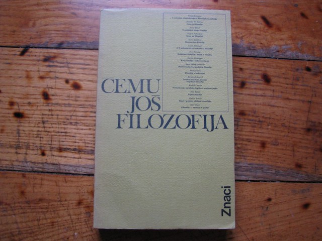 ČEMU JOŠ FILOZOFIJA