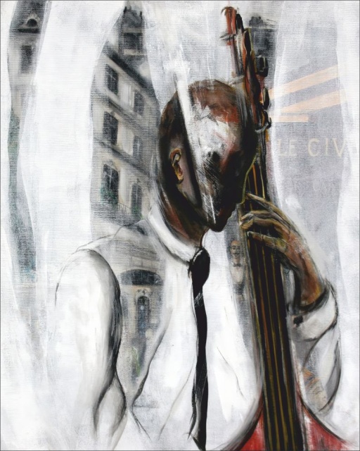 Paris Jazz, uramljena slika 40x50cm i 50x70cm