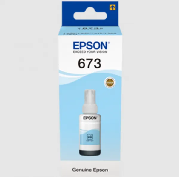 Epson C13T67354A T6735 EcoTank Light Cyan ink bottle