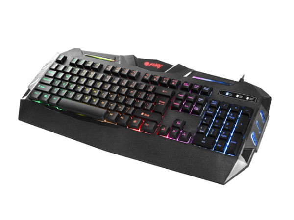 NATEC FURY SPITFIRE, Gaming Keyboard, Antighosting, Spill Proof, RGB Backlit, Wired, USB ( NFU-0868 )