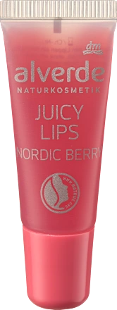 alverde NATURKOSMETIKSjaj za usne Juicy Lips - Nordic Berry, 8 ml