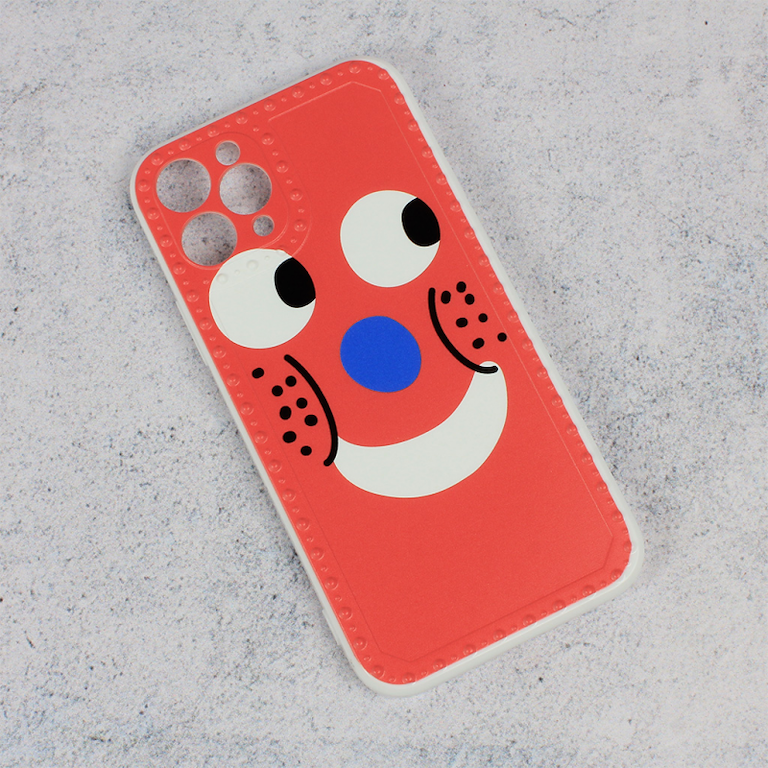 Zastitna maska (futrola) Smile face - iPhone 11 Pro crvena