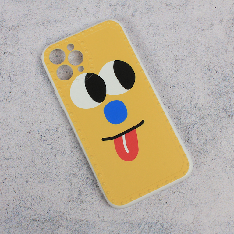 Zastitna maska (futrola) Smile face - iPhone 11 Pro zuta