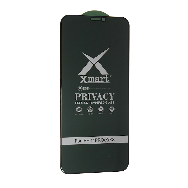 Staklena folija (zastitno kaljeno staklo) za ekran X mart 9D Privacy - iPhone 11 Pro