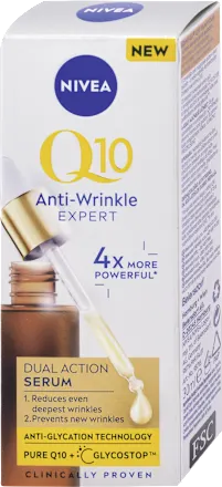 NIVEA
Q10 Anti-Wrinkle EXPERT DUAL ACTION serum za lice protiv bora, 30 ml