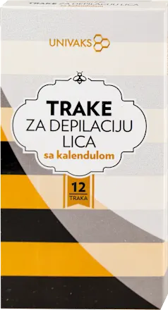 UNIVAKS
TRAKE ZA DEPILACIIJU LICA sa kalendulom, 12 kom