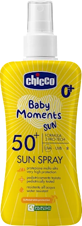 Chicco
Baby Moments SUN sprej zaštitu od sunca, SPF50+, 150 ml