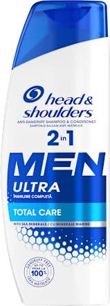 head&shouldersMEN 2in1 ULTRA TOTAL CARE šampon protiv peruti za muškarce, 330 ml
