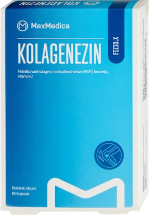 MaxMedica
KOLAGENEZIN kapsule, 60 kom
Dodatak ishrani