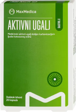 MaxMedica
AKTIVNI UGALJ kapsule, 20 kom
Dodatak ishrani