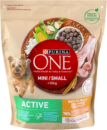 PURINA ONEONE ACTIVE suva hrana za mini i male pse - piletina i pirinač, 800 gKompletna hrana za životinje