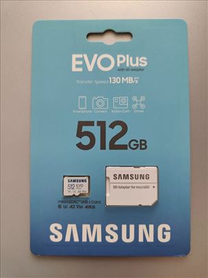 Samsung Evo 512gb - memorijska kartica i adapter!