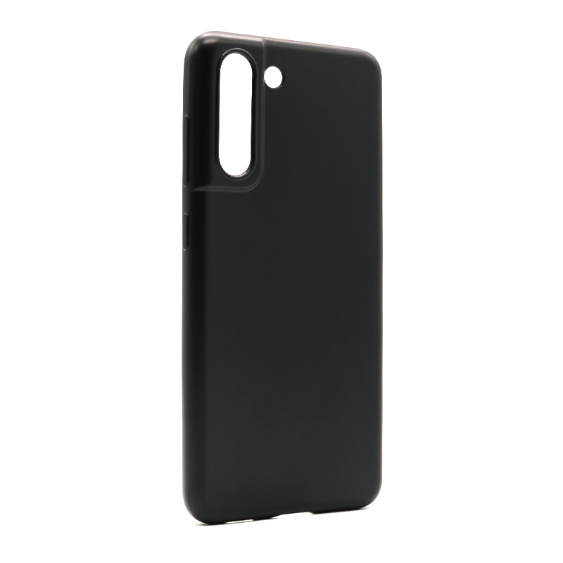Zastitna ultra tanka (skin) maska / futrola KOLOR - Samsung G990 Galaxy S21 FE crna (MS)