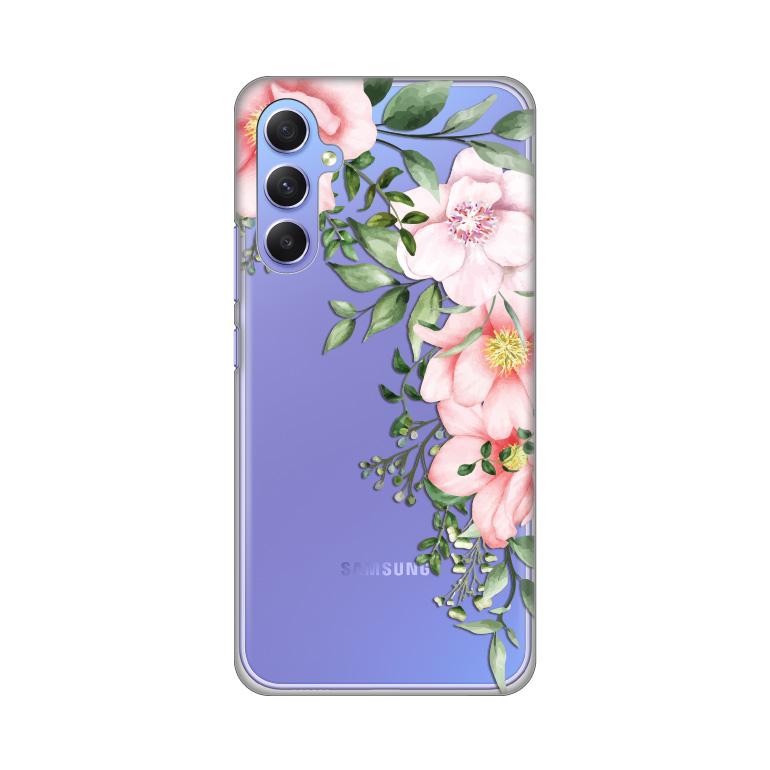 Zastitna ultra tanka (skin) maska / futrola PRINT - Samsung A346 Galaxy A34 5G 5G Gentle Rose Pattern