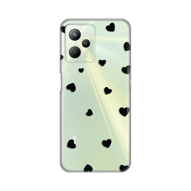 Zastitna ultra tanka (skin) maska / futrola PRINT - Realme C35 Hearts