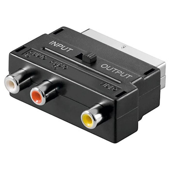 Adapter 1x SCART m - 3x RCA f V49S
Adapter 1x SCART m - 3x RCA f V49S