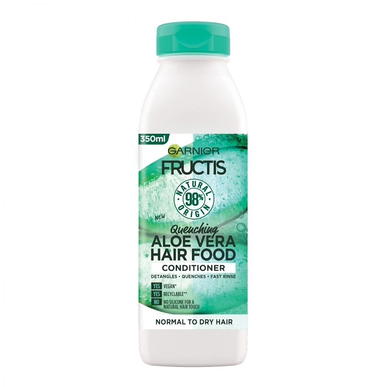 GARNIER FRUCTIS HAIR FOOD REGENERATOR 350ML NATURAL 98% ORIGIN ALOE VERA