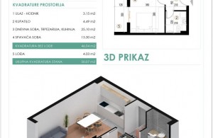 Prodajem Stan-Apartman, Veliki Mokri Lug, Beograd Grad