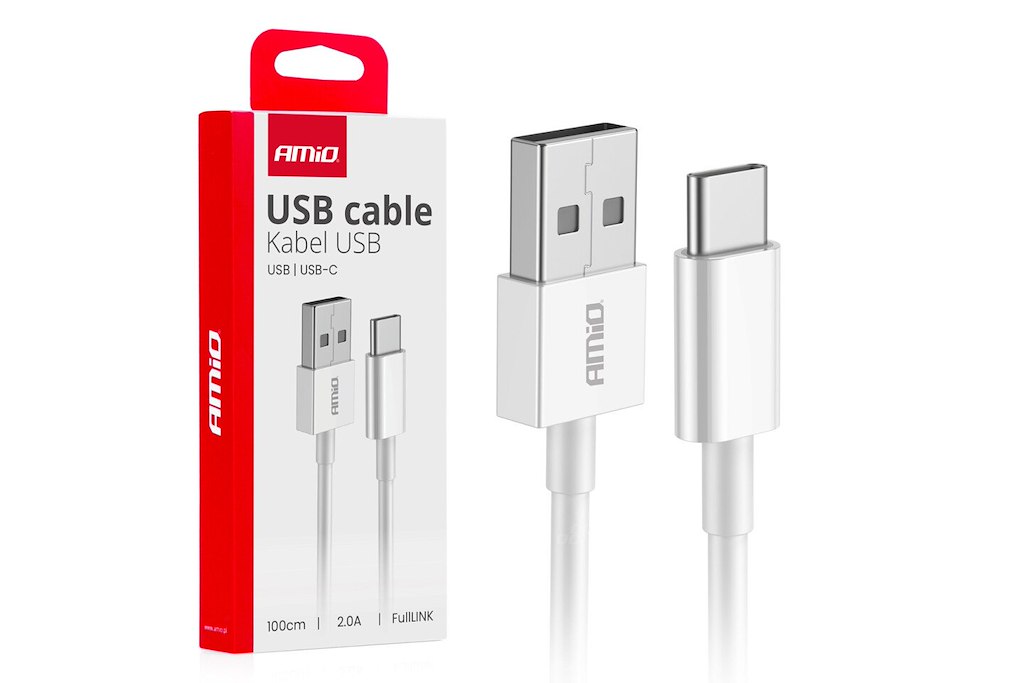 USB-A - USB-C 2A kabl za punjenje 100 cm FullLINK AMIO-03893 Jedinstvena ponuda