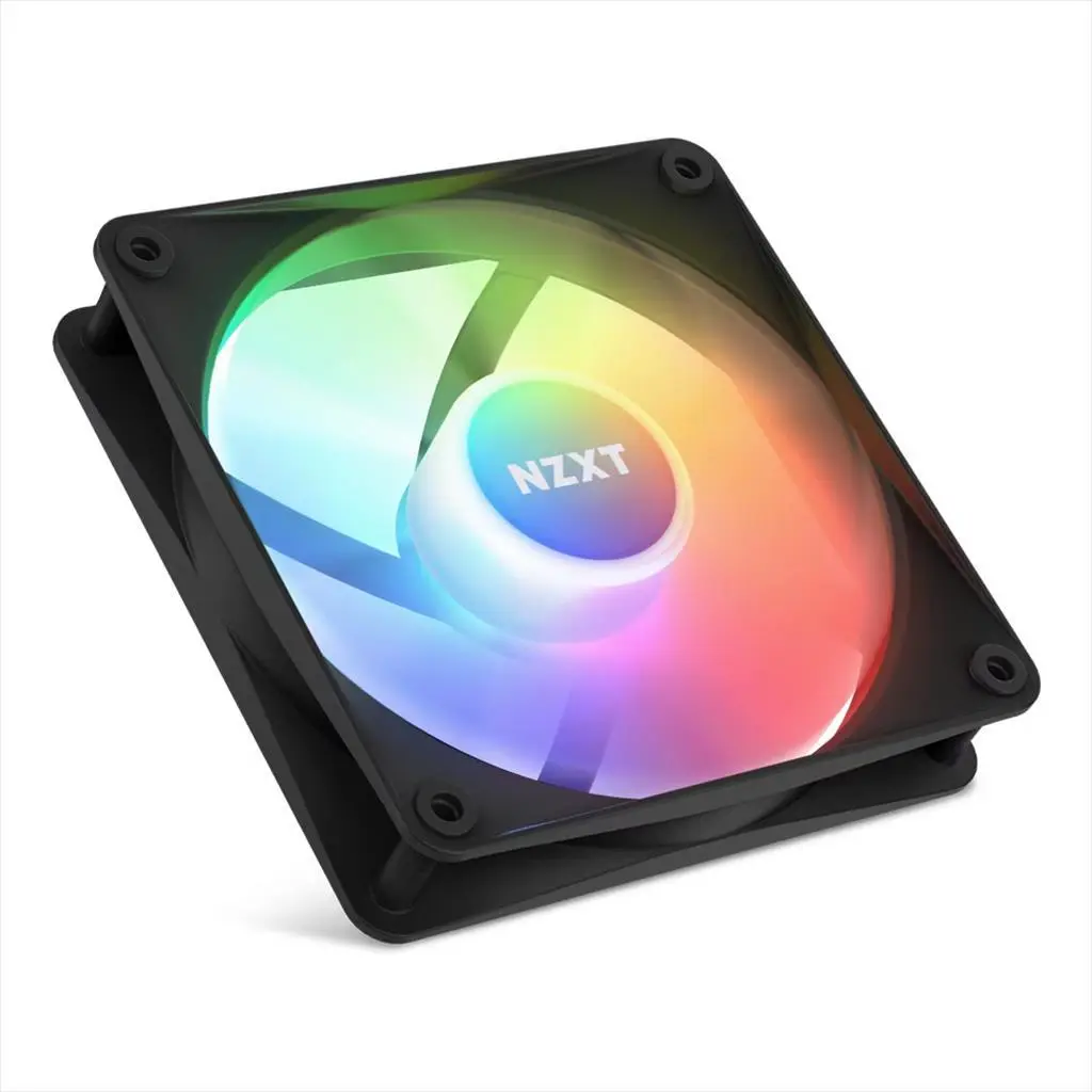 NZXT Hladnjak 120 mm F120 RGB core black pvm, statički pritisak, 1800 o/min, Crni, RF-C12SF-B1