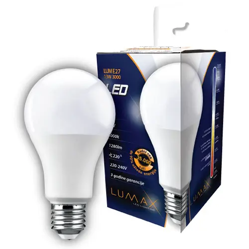 LUMAX LED Sijalica LUME27-13W 3000K 1280lm