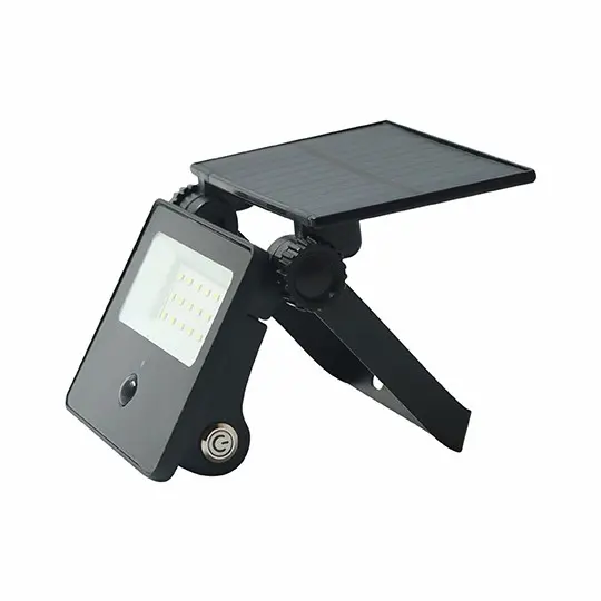 MITEA Lighting M702006-C IP65 LED reflektor sa senzorom, 1000 lm i solarni panel 25 mes., Crni