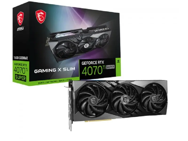 MSI GeForce RTX 4070 Ti Super Gaming X Slim Grafička karta, 16G